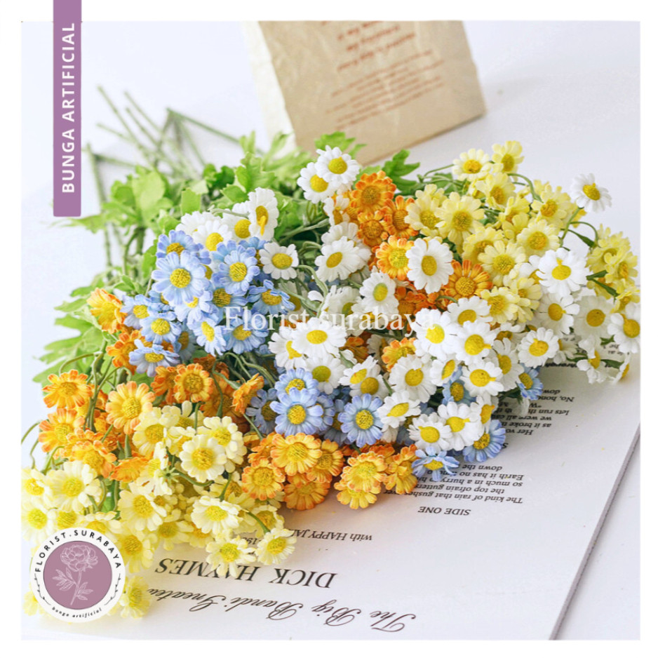 Jual Bunga Hias Daisy Tangkai Panjang Bunga buket Daisy Murah Bunga ...