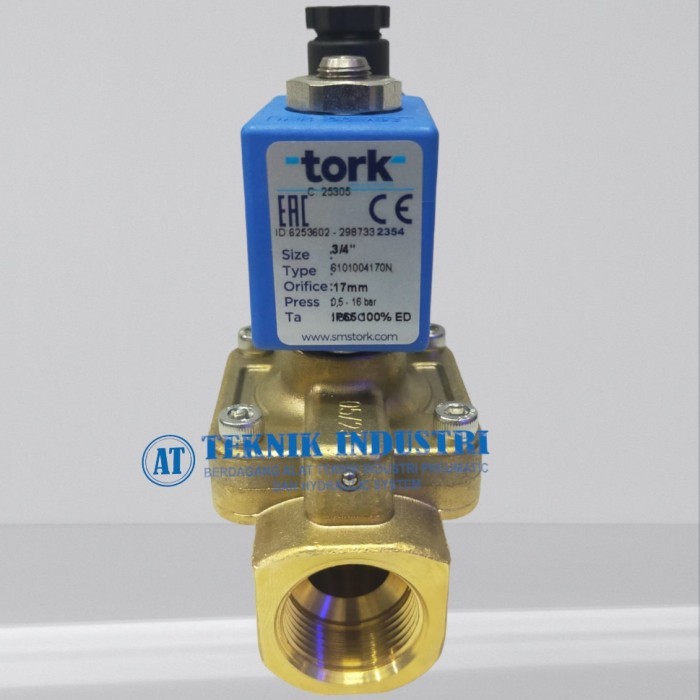 Jual Solenoid Valve Tork 3/4 High Pressure 16Bar & 70Bar - 16 Bar, DC24V | Shopee Indonesia