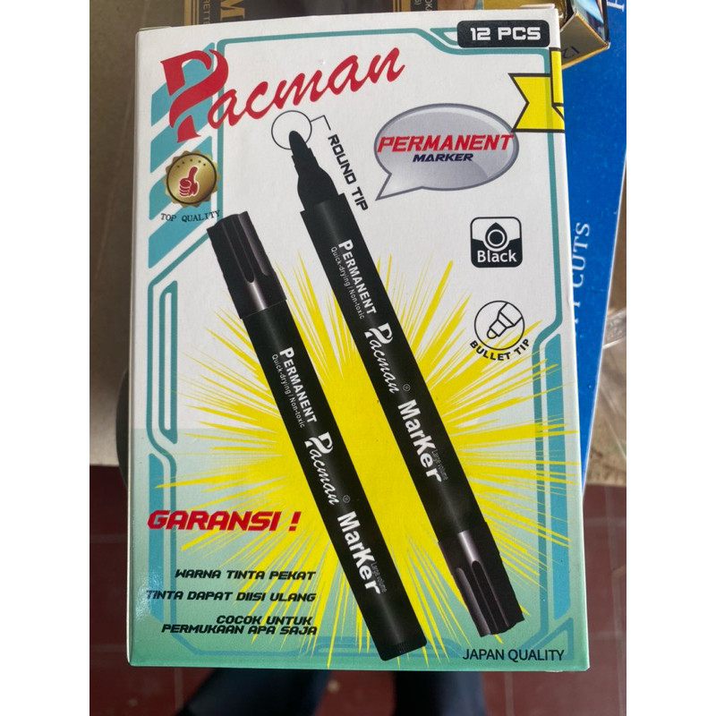 Jual Spidol Permanent 1 Pack | Spidol Permanent Hitam 1 Pack | Spidol ...