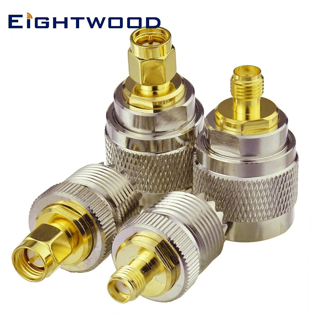 Jual Eightwood UHF to SMA RF Coaxial Adapter UHF Male/Fmale (PL259/SO239) to SMA Male/Female ...