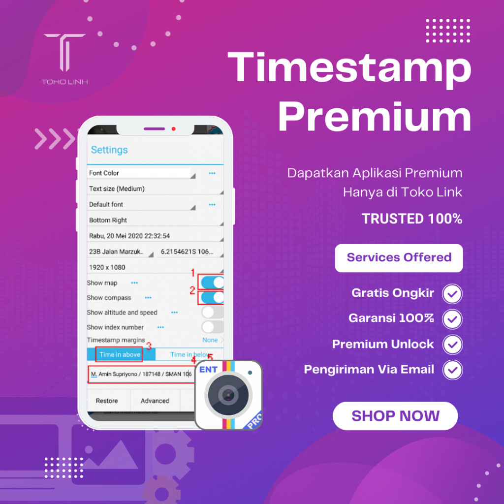 Jual Software Timestamp Camera Pro - Garansi Termurah | Shopee Indonesia