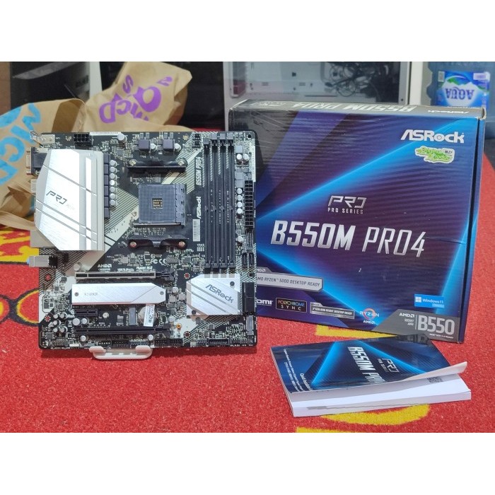Jual Mobo Asrock B550M PRO 4 AMD SOCKET AM4 Chipset B550 DDR4 mainboard ...