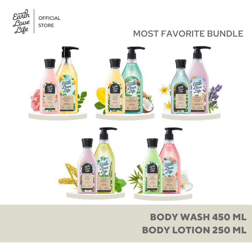 Jual [MOST FAVORITE BUNDLE] Earth Love Life Bundle Body Wash 450ml ...