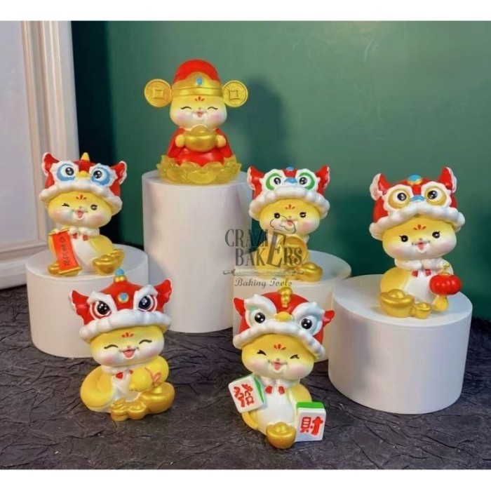 Jual Cetakan Silikon Cute Snake Ular CNY 2025 Barongsai - Wealth Gold ...