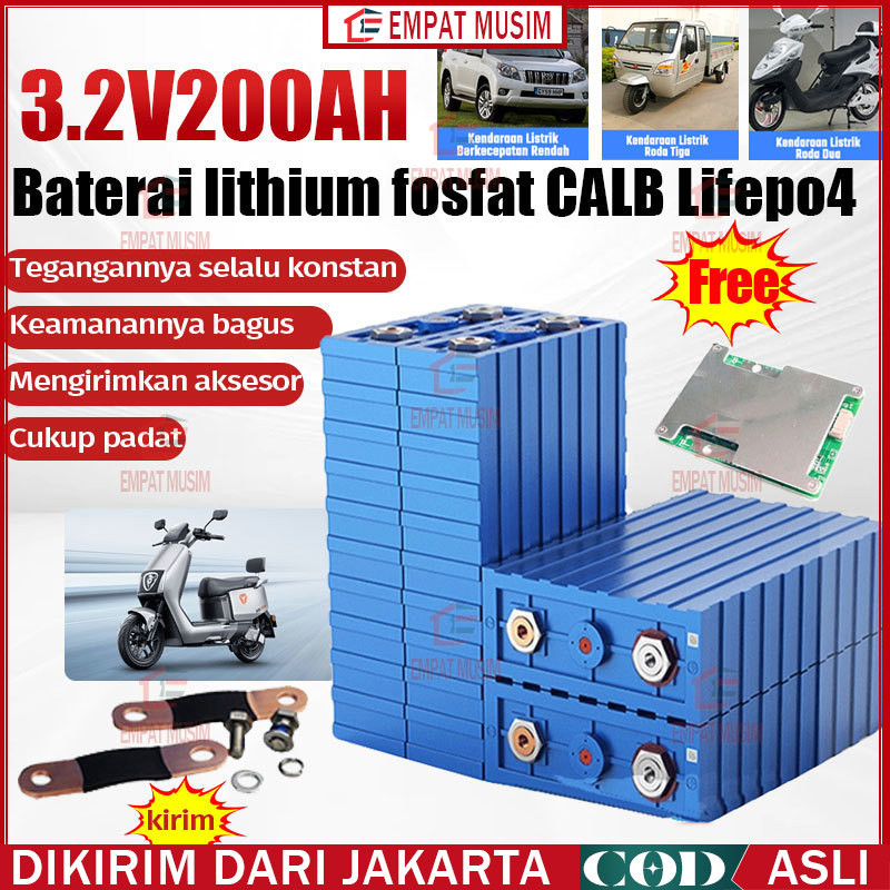 Jual FREE BMS Barang baru Baterai Lifepo4【 CATL 200AH Baterai】Baterai Surya Kekuatan Besar 3.2V ...