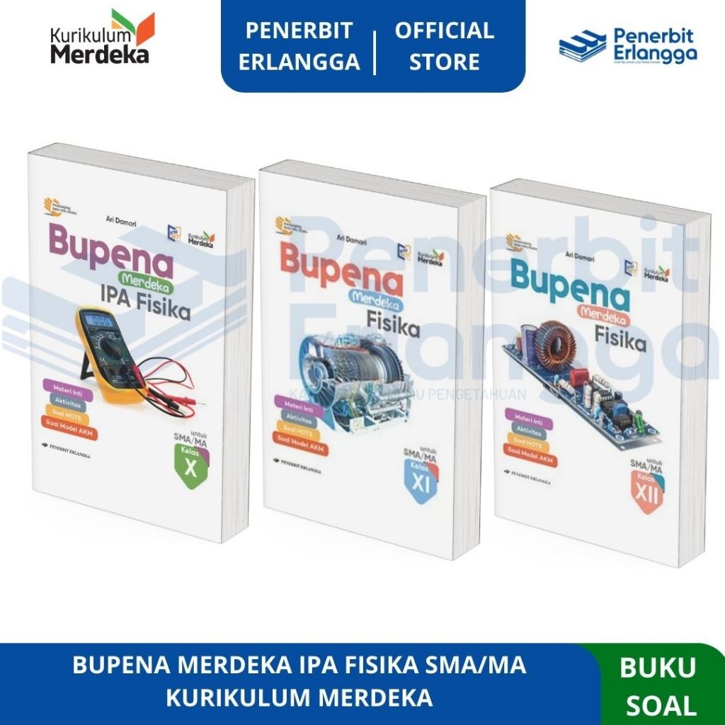 Jual Bupena Merdeka Ipa Fisika Sma/Ma Kelas 10 11 12 Kurikulum Merdeka - Erlangga | Shopee Indonesia