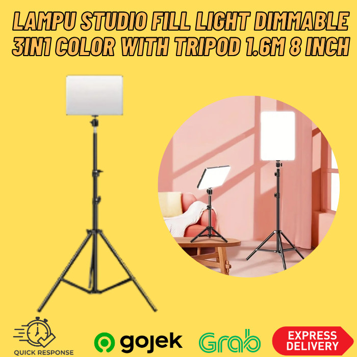 Jual Lighting Stand Lampu With Foto Color Inch Fill Light Video Live ...