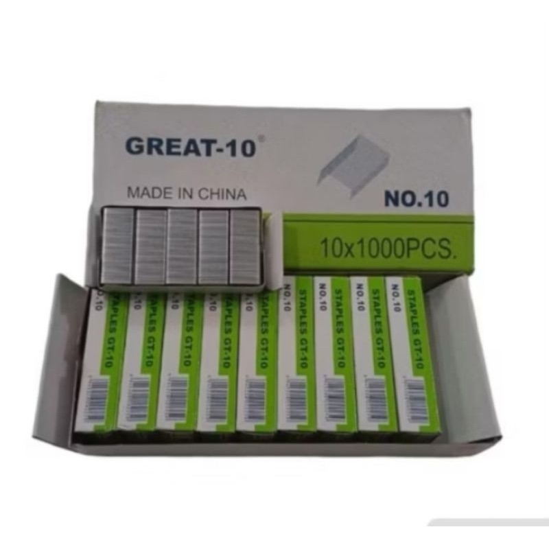 Jual 1 BOX ISI STAPLES ISI 10 PACK | Shopee Indonesia