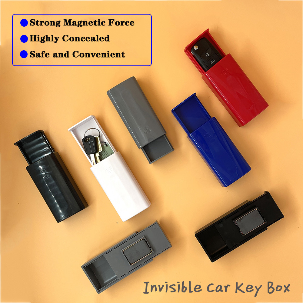Jual Portable Magnetic Car Key Hidden Safe Box Key Spare Lock Holder ...