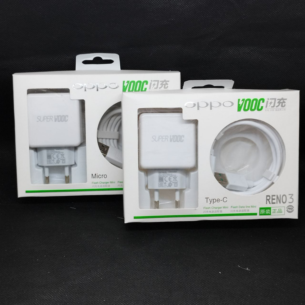 Jual Charger Casan OPPO VOOC R17 R15 F11 Reno 3 F11 pro Type C Micro ...