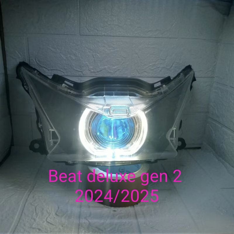 Jual lampu biled beat deluxe gen 2 tahun 24-25 biled 4,5in full set ...