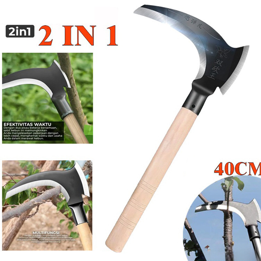 Jual Pemangkas Sabit Kapak Ganda Sabit Arit Rumput Baja Alat Alat Panen ...