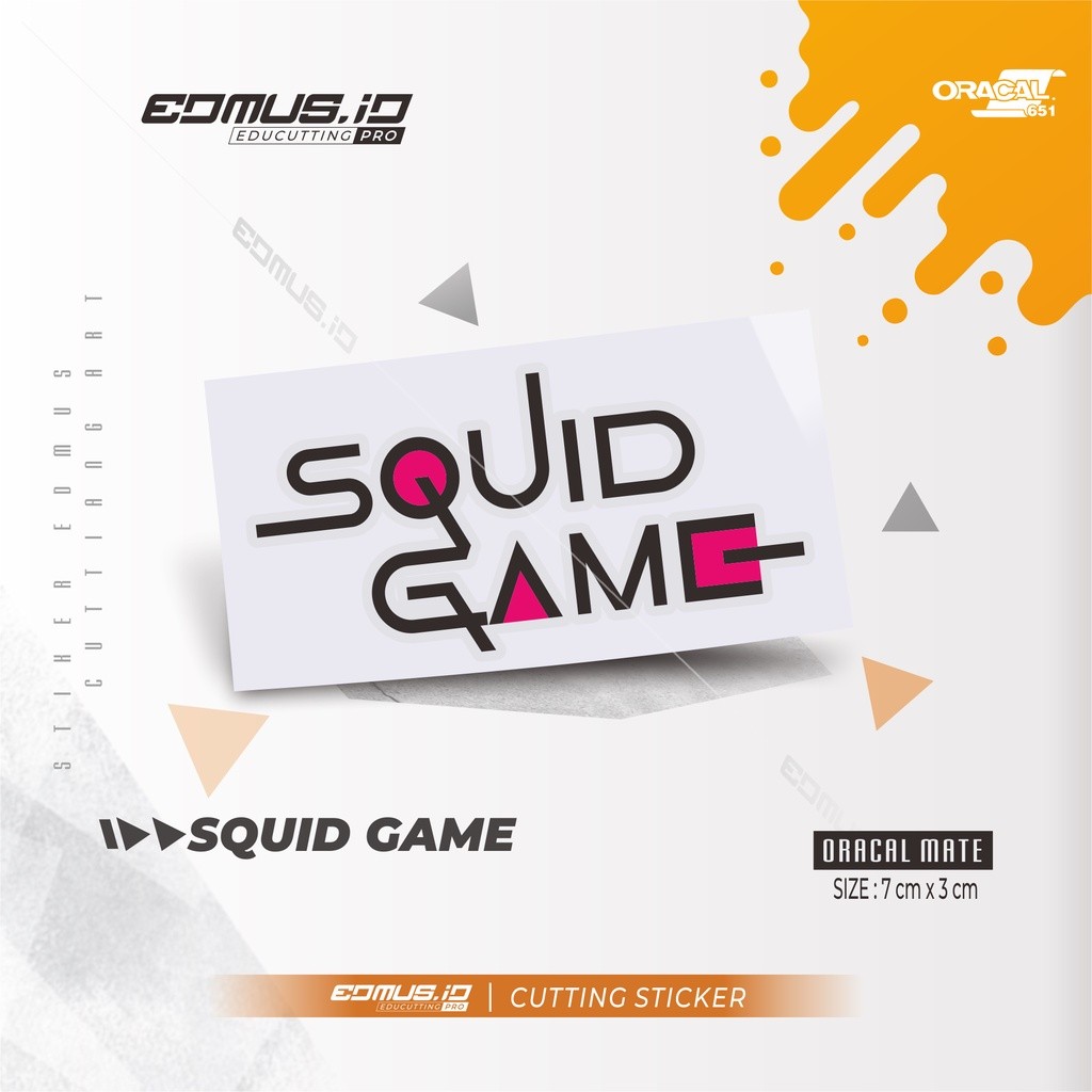 Jual Cutting Stiker Squid Game | Cutting Sticker Oracal Premium ...