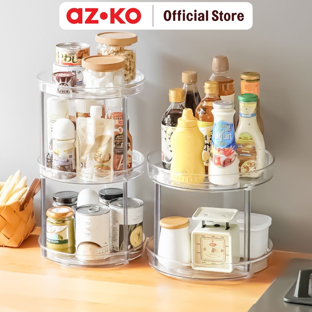Jual AZKO Stora Organizer Meja Putar Round Organizer Serbaguna Tempat ...