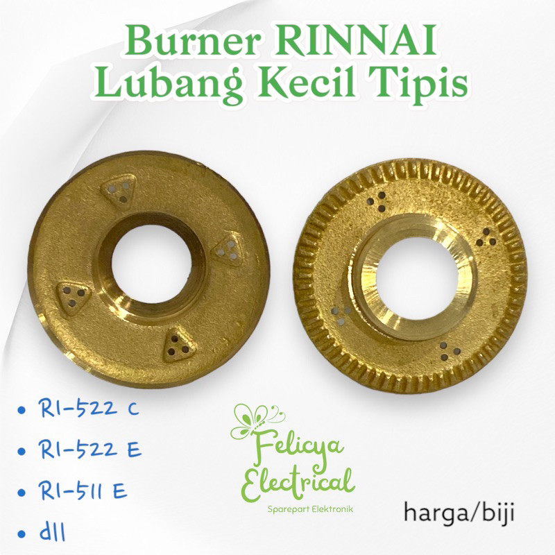 Jual BURNER KOMPOR GAS RINNAI RI 522 E/ RI 522c (rinnai kecil tipis ...