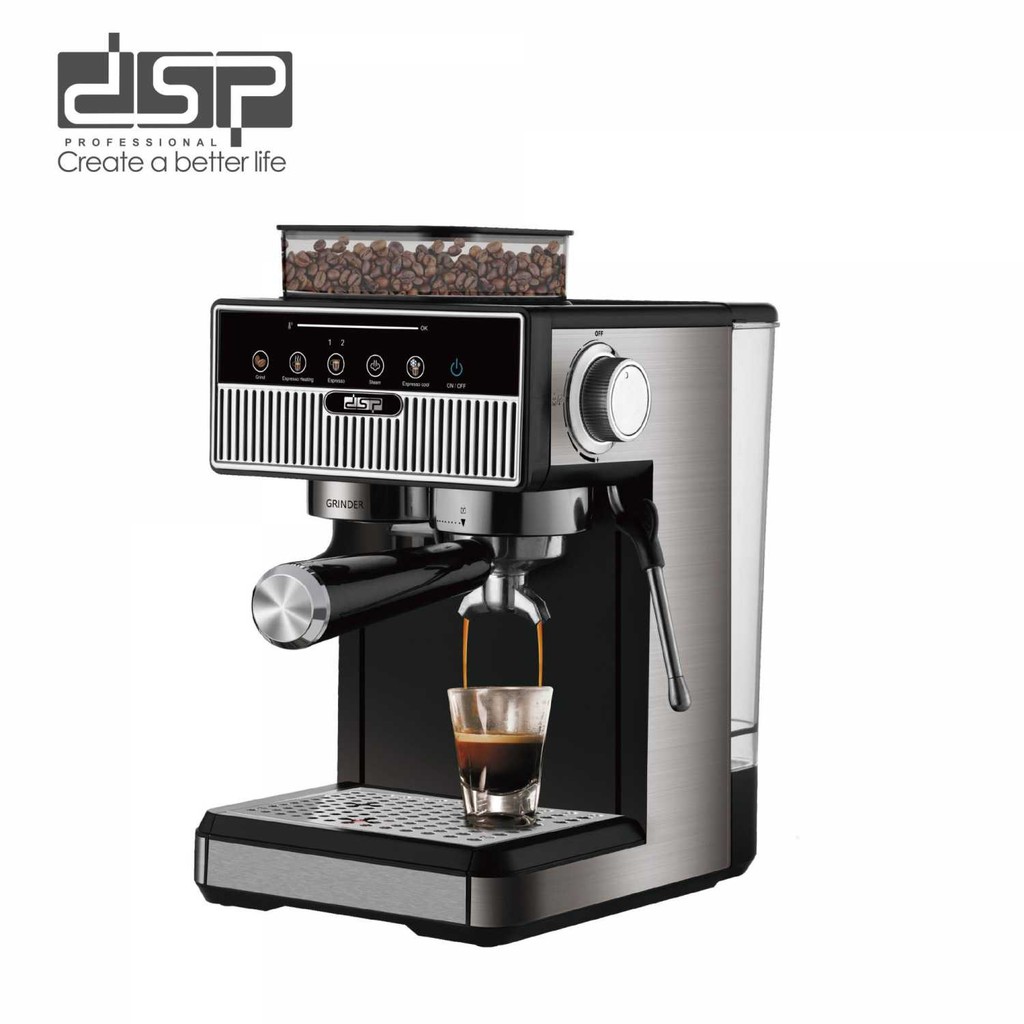 Jual Mesin Kopi Espresso Coffee Maker Frothing Grinding 20 Bar 1350W | Shopee Indonesia