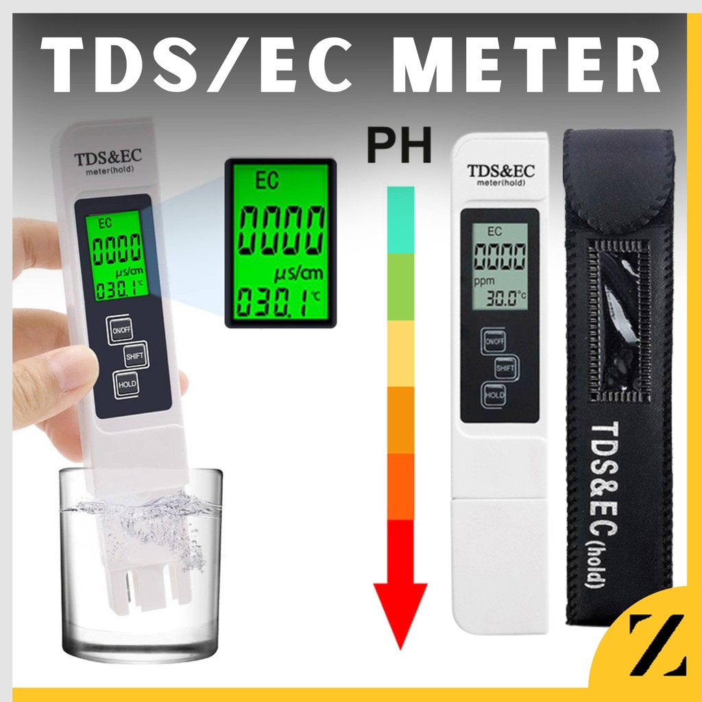 Jual Alat Ukur Hidroponik TDS & EC Meter Alat Ukur TDS Tester Digital ...