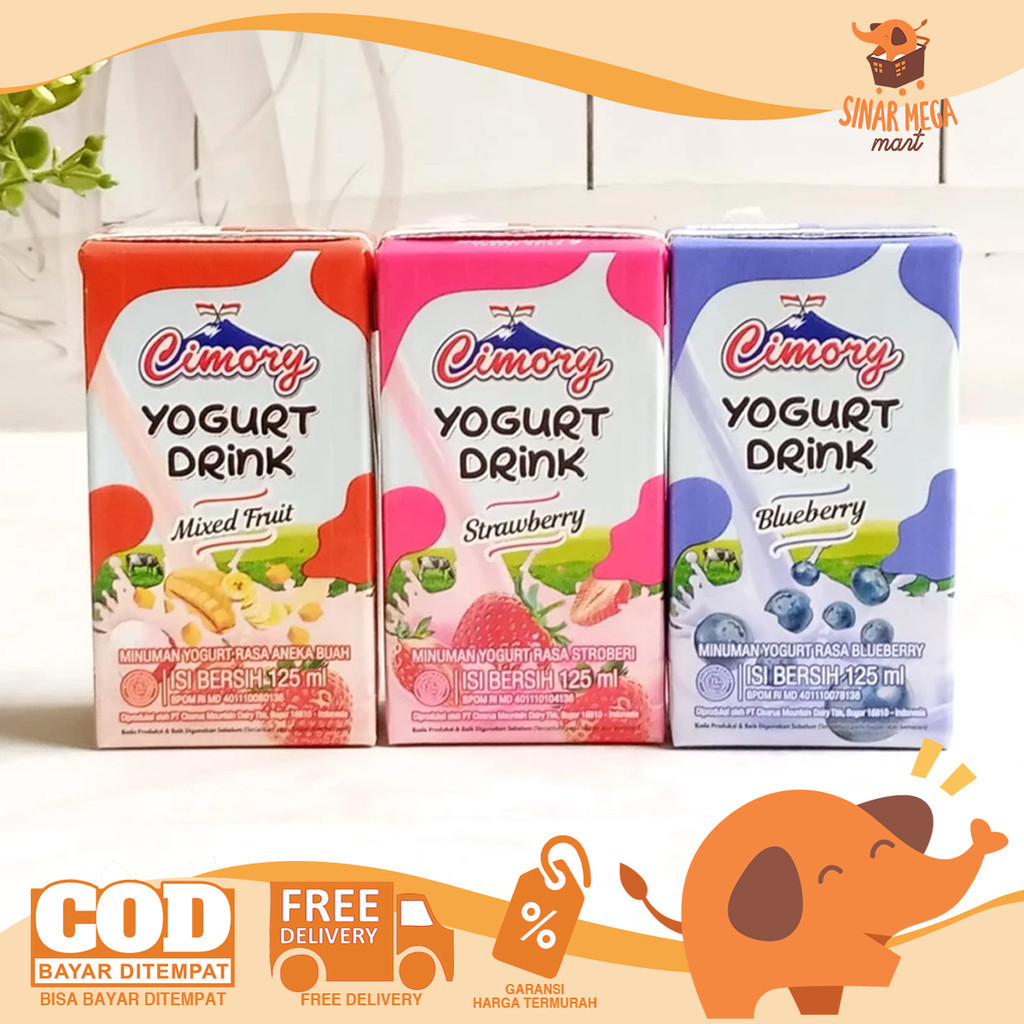 Jual CIMORY Yogurt Drink 125ml - Minuman Yoghurt Berperisa Kotak Kecil ...