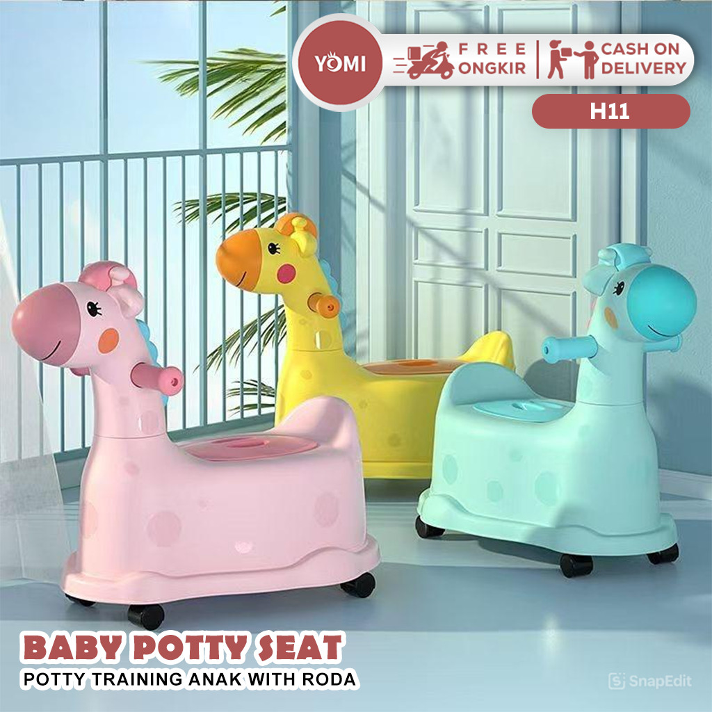 Jual YOMI potty training anak with roda H11/ Baby Potty Seat / Potty ...