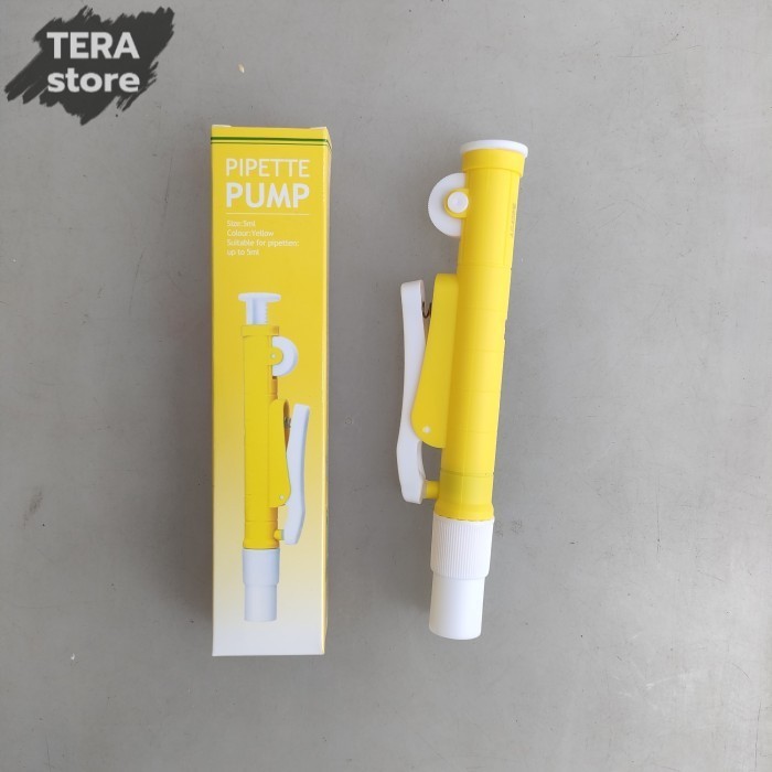 Jual Pipet pump pompa pipet pipet filler kuning untuk pipet 5 ml pipet ukur volume 5 ml | Shopee ...