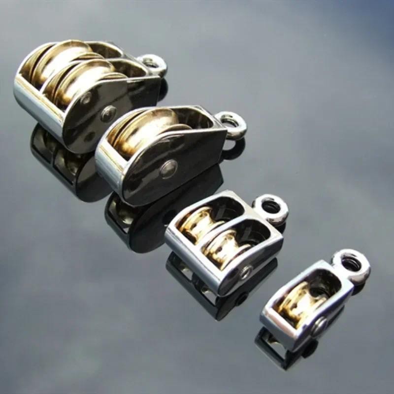 Jual 36/52/75mm Metal Sheave Zinc Alloy Fixed Pulley Crown Block And ...