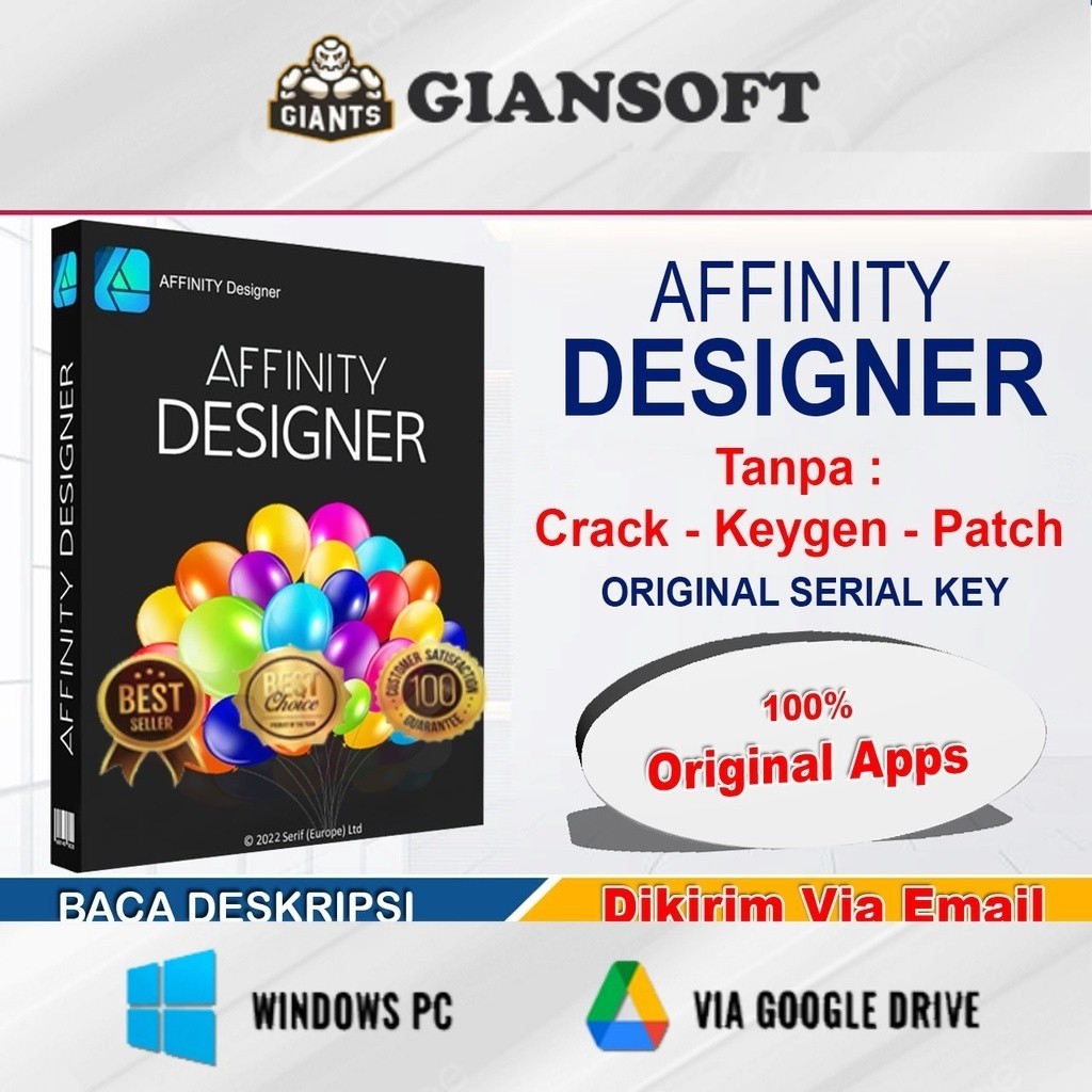 Jual [WIN/MacOS] Lisensi Serif Affinity Designer 1.10.5+ Terbaru Original FULL VERSION for ...