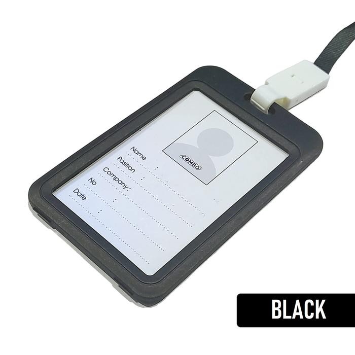 Jual ANDMA (100 PCS) Card Holder 2 Sisi / Gantungan Kartu Casing ID ...