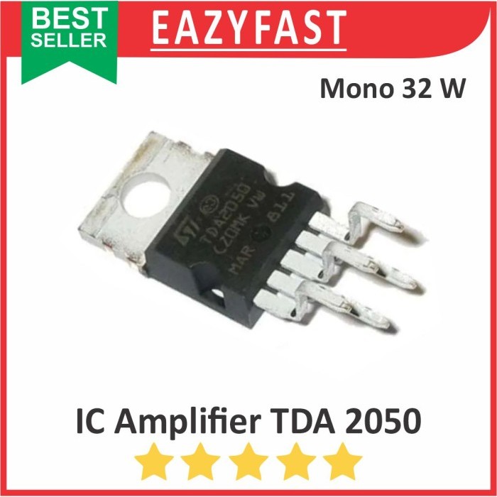 Jual IC Audio Power Amplifier TDA2050 TDA 2050 Transistor Chip Ampli ...