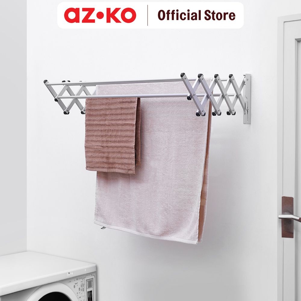Jual AZKO Stora Jemuran Handuk Indoor Teleskopik Aluminium Tempat Jemur ...