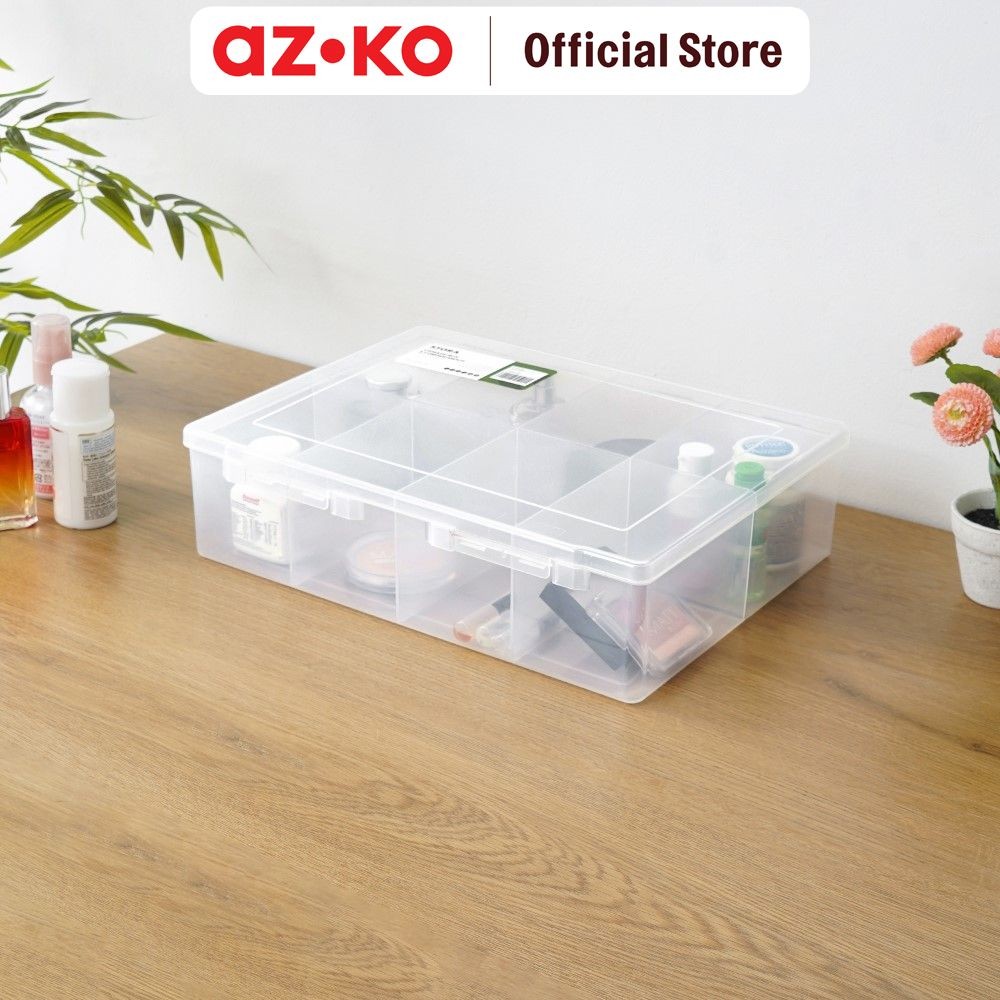 Jual AZKO Stora 35x27x9.5 cm Kotak Penyimpanan Dengan Tutup 8 ...