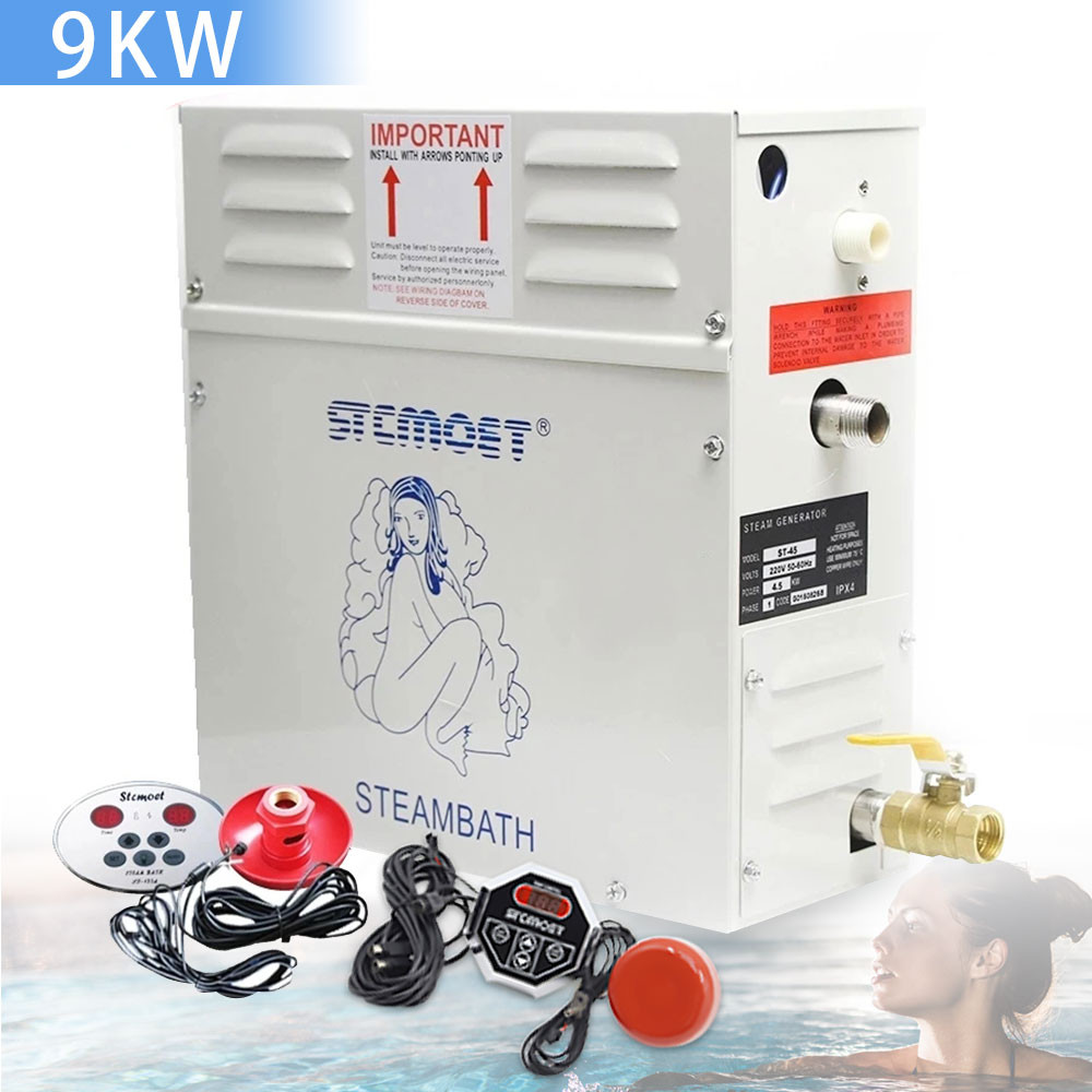 Jual 9KW Steam Generator for Shower 220V/380V Home Steam Machine Sauna Equipment Sauna Bath SPA ...