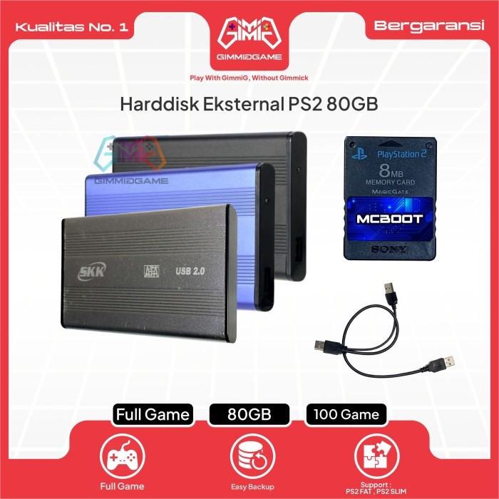 Jual Harddisk Hardisk HDD Eksternal PS2 Support Semua PS2 Full Game 80GB | Shopee Indonesia