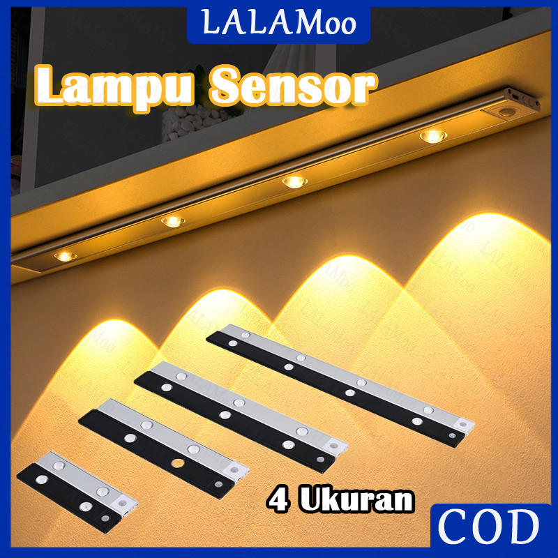Jual 20/30/40/60CM Tricolor Dimming Magnetic Motion Sensor Led Lampu ...