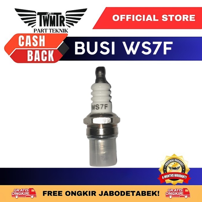 Jual TWMTR - Busi Mesin Potong Rumput Spark Plug WS7F Busi Untuk Mesin ...
