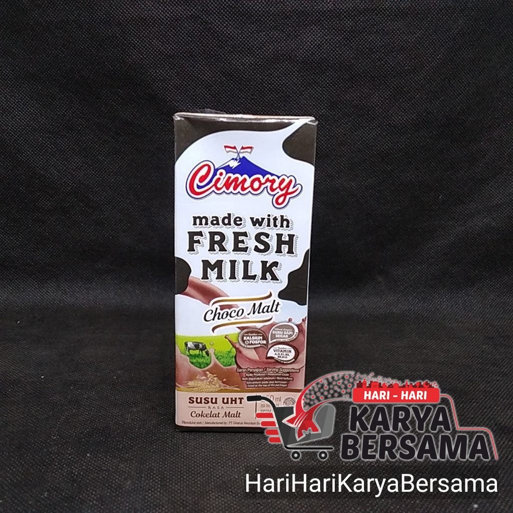 Jual CIMORY FRESH MILK CHOCO MALT SUSU UHT 250ML | Shopee Indonesia