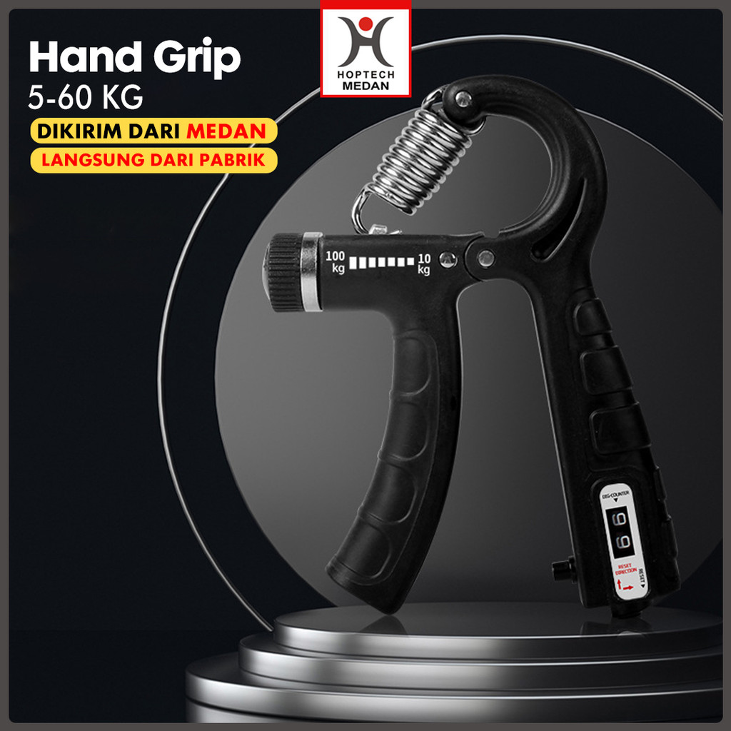Jual Hoptech - Handgrip Adjustable 5-60 KG Hand Grip Dengan Counter ...