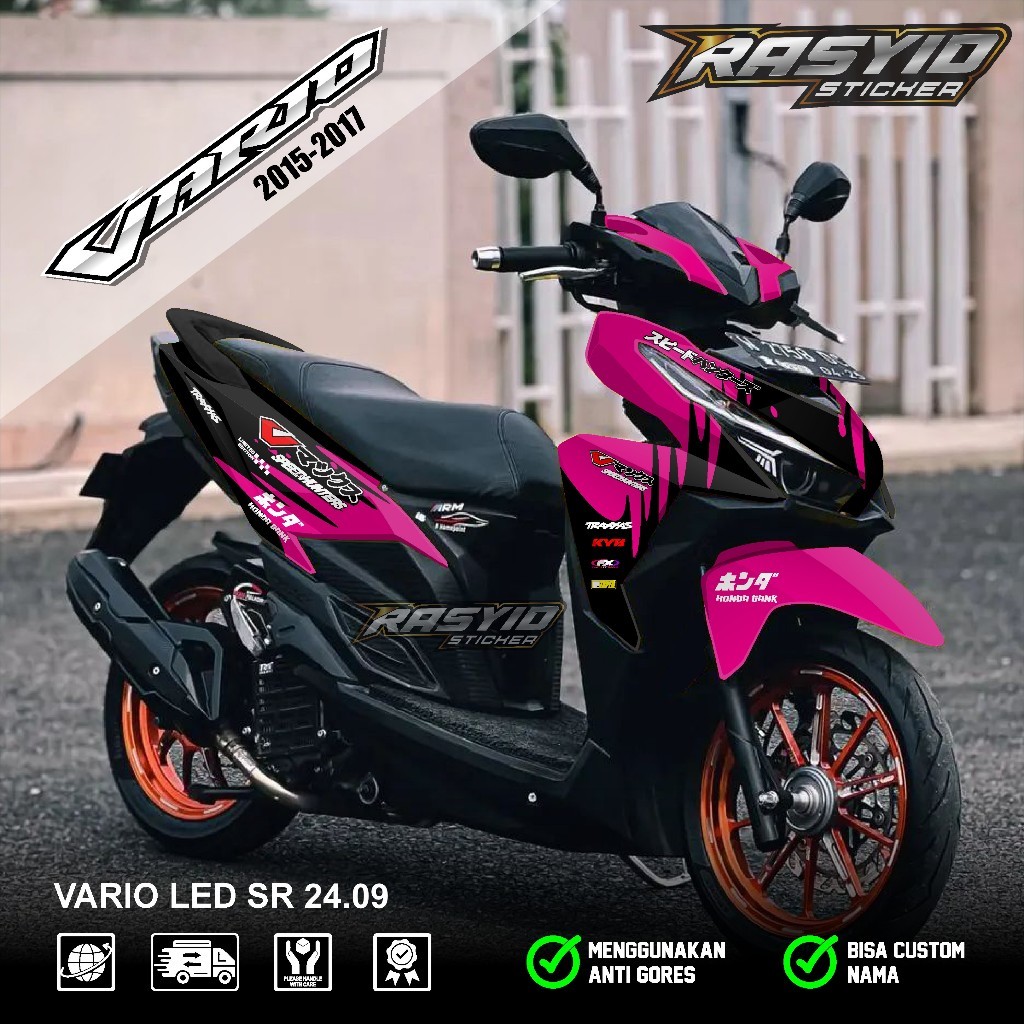 Jual Sticker Decal Full Body Motor Honda Vario Led Lama Old 125 150 ...