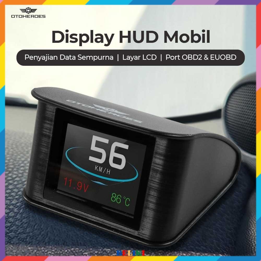 Jual OTOHEROES Display HUD Mobil OBD2 On-board Computer Speedometer ...