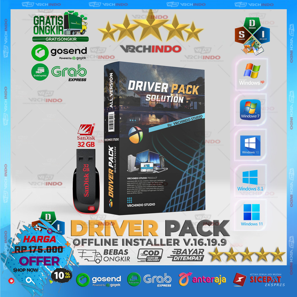 Jual Driver Pack Offline 16 Final | USB Driver Installer - DriverPack Untuk Instalasi Driver OS ...