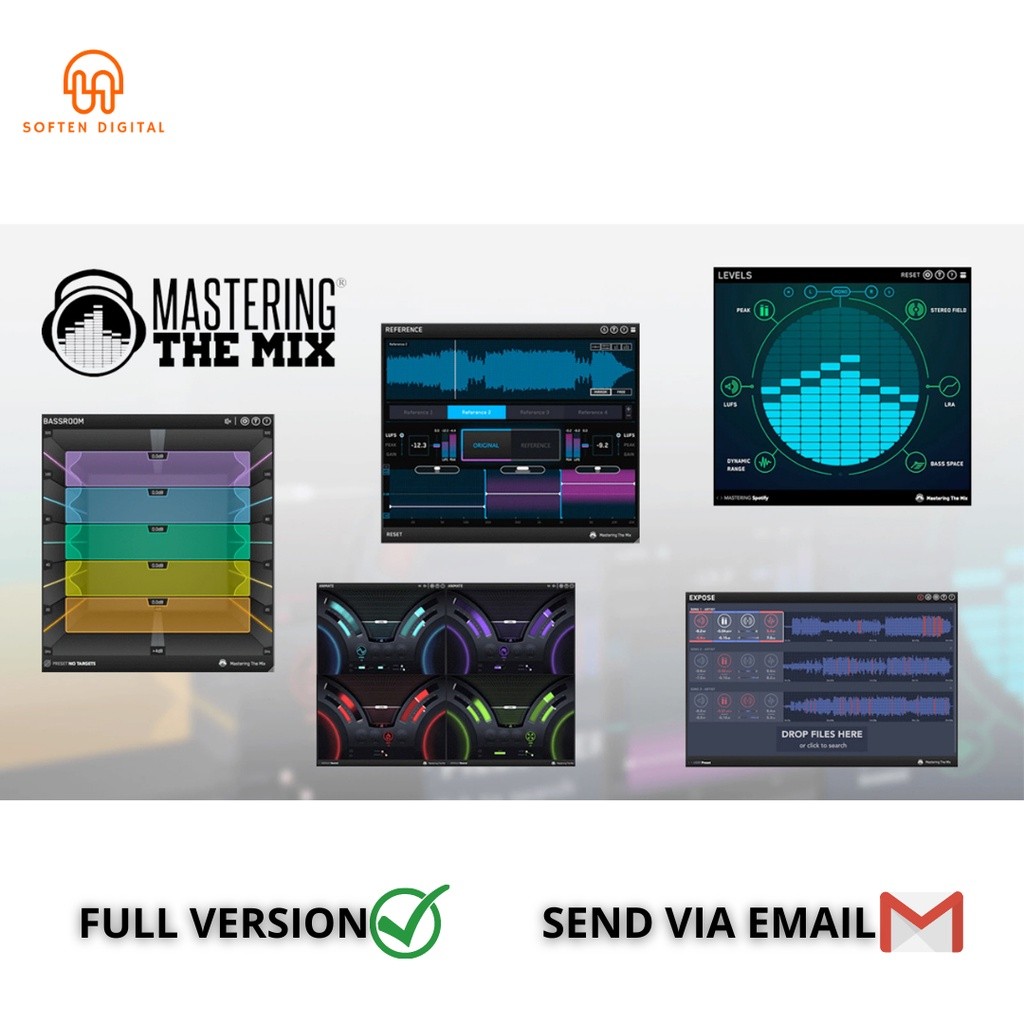 Jual Mastering The Mix Bundle v1 VST Plugin visual meter mixing mastering - windows / mac osx ...