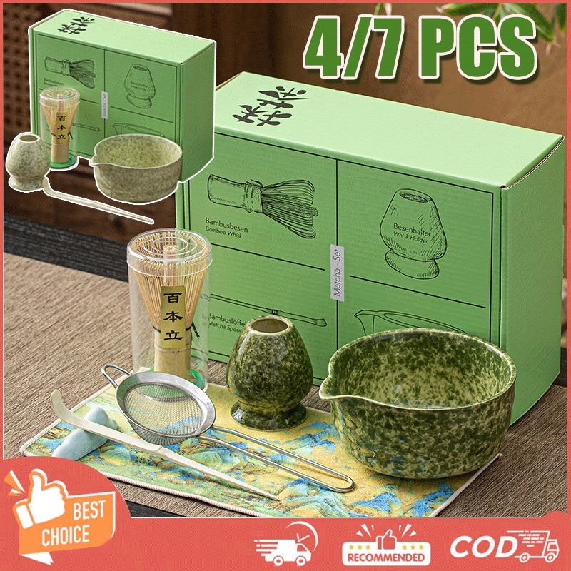 Jual 7in1 Alat Matcha Making Matcha Bowl Matcha Brewing Set Matcha ...