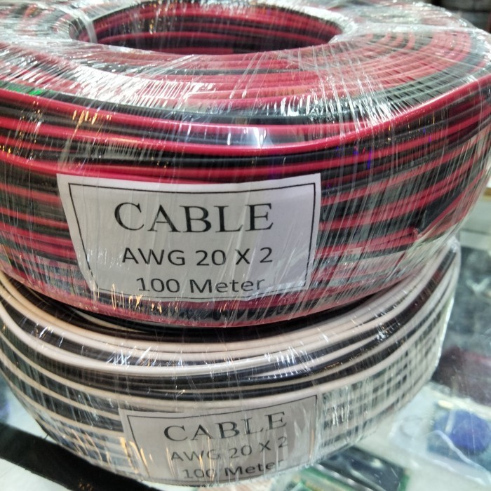 Jual kabel awg 22x 2 x 50 meter warna merah hitam | Shopee Indonesia