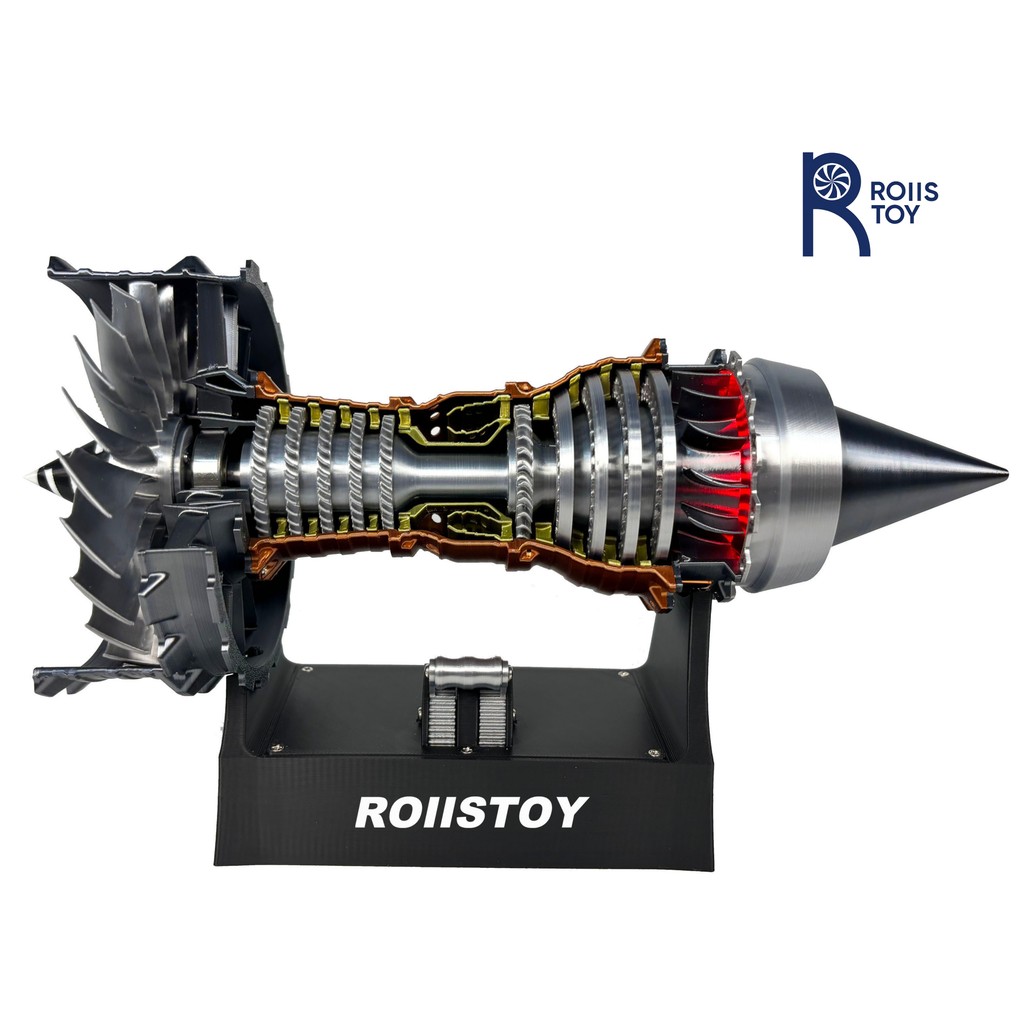 Jual Turbojet Fan Engine Model With LED Afterburner Effect Realistic ...