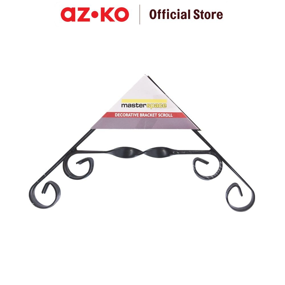 Jual AZKO Masterspace 20X20 cm Bracket Rak Dinding Scroll - Hitam ...