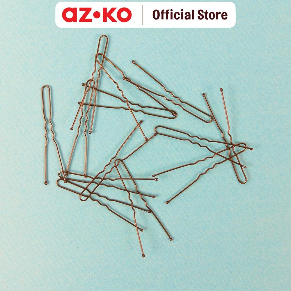 Jual AZKO Ataru Set 50 Pcs Jepit Rambut Bobby Pin - Cokelat Hair Clip ...