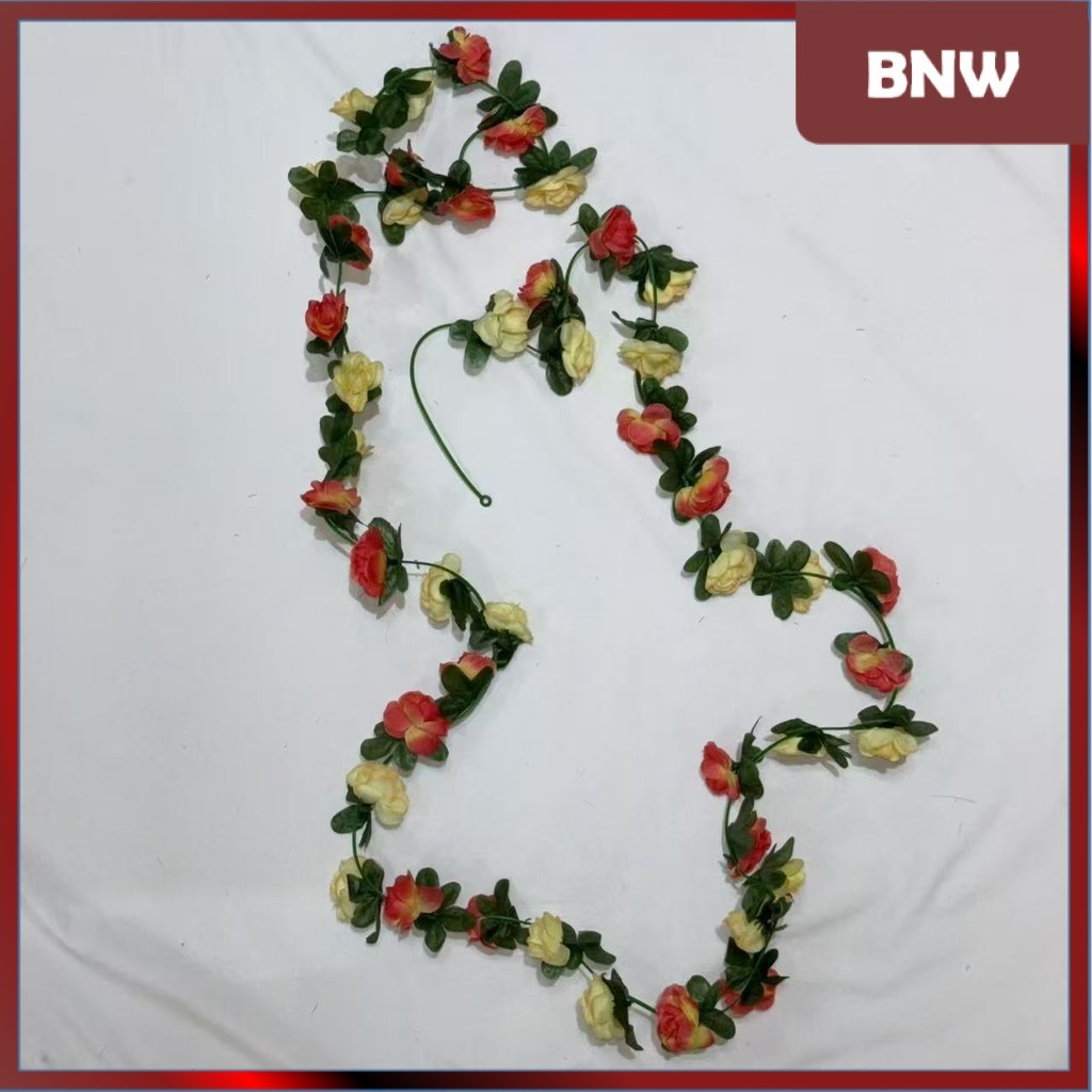 Jual BNW - RB03 45HD ROSE 2.2M Bunga Hias Mawar Rambat Plastik Dekorasi ...