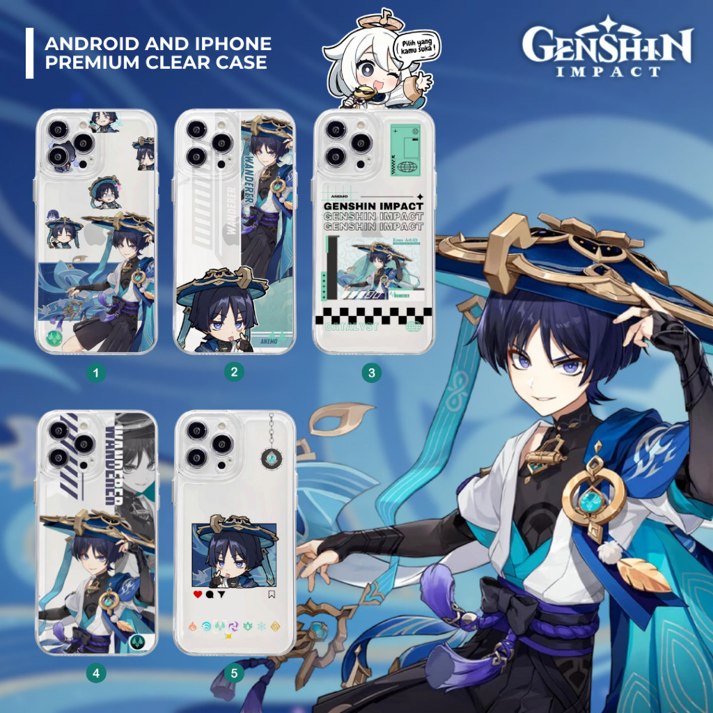 Jual CASE PREMIUM GENSHIN IMPACT CHARACTER WANDERER SCARAMOUCHE CHIBI ...