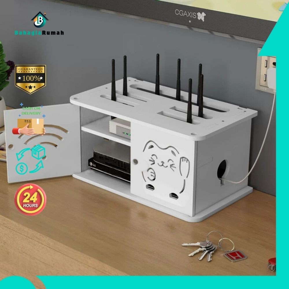 Jual BahagiaRumah - Tempat Organizer Wi-Fi DVD Player Modem Wifi Dengan ...