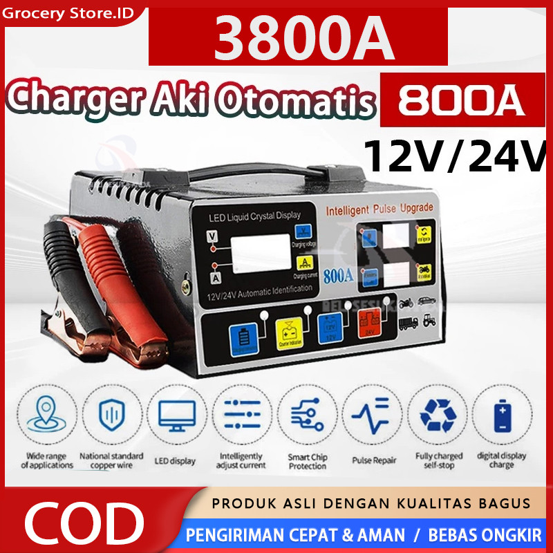 Jual Charger Aki Otomatis Smart Intelligent Auto Repair Mobil Pengisi ...