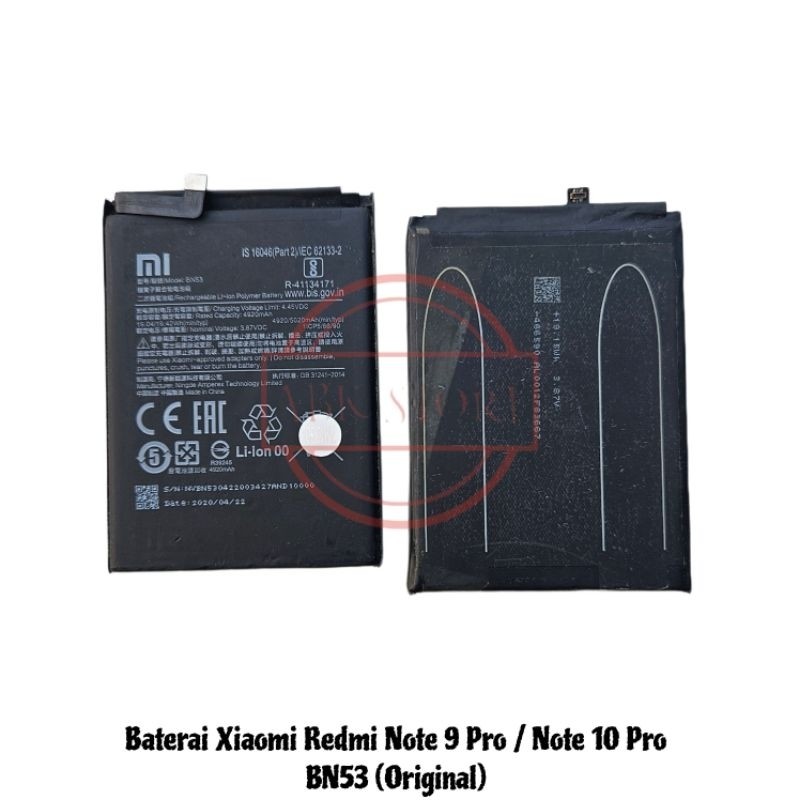 Jual BATERAI BATTERY XIAOMI REDMI NOTE 9 PRO / NOTE 10 PRO BN53 BATRE ...